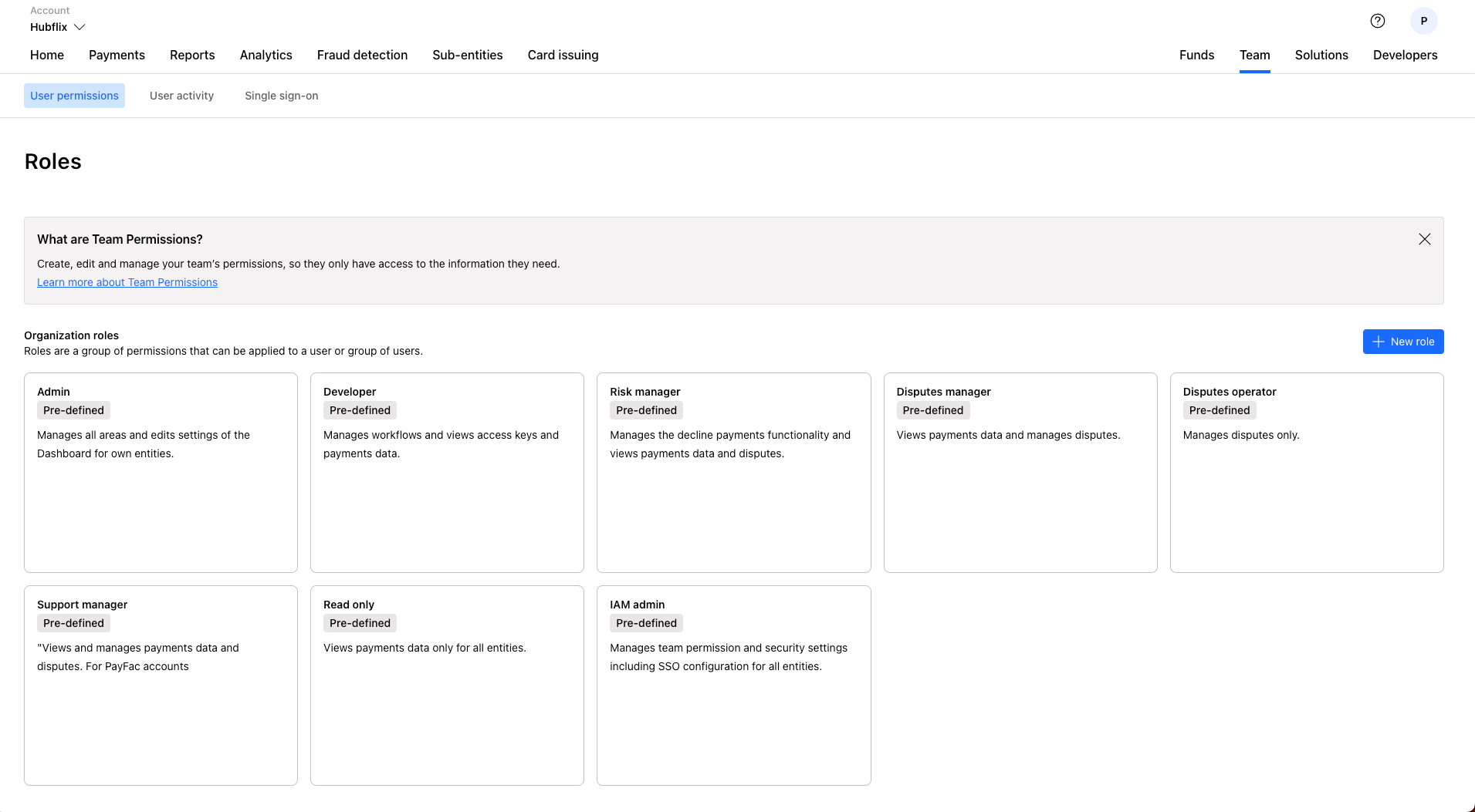 Display card details - Docs